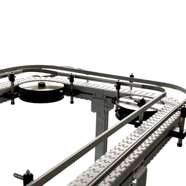 Quality 105mm Width Flexible Plastic Bottle Chain Conveyor Machine With Modular for sale