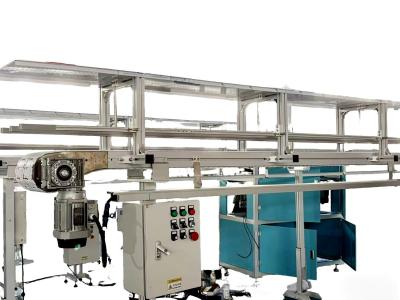 China 105mm Width Flexible Plastic Bottle Chain Conveyor Machine With Dust Cover for sale