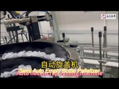 stainless steel constructed semi auto empty bottle palletizer machine for pp bottles