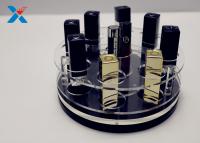 China Multi Function Acrylic Makeup Organiser Round 360 Rotating Lipstick Holder for sale