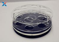 China Multi Function Acrylic Makeup Organiser Round 360 Rotating Lipstick Holder for sale
