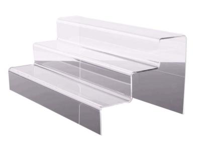 China 3 Tier Acrylic Display Rack , Acrylic Counter Display Stands Good Chemical Resisdence for sale