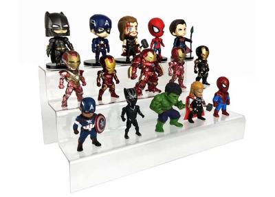 China 3 Tier Acrylic Display Rack , Acrylic Counter Display Stands Good Chemical Resisdence for sale