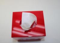 China Shape Customized Square Acrylic Tissue Box For Bathroom Sample Available for sale