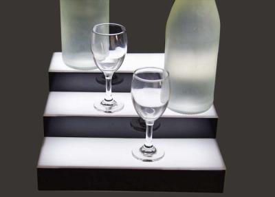 China 3 Tier Acrylic Display Rack For Champagne Beer Liquor Bottle Beverage Display for sale