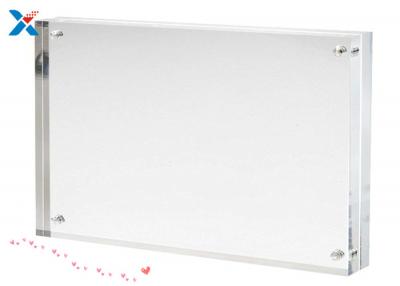 China Double Sided Acrylic Photo Frame Clear Acrylic Magnetic Photo Frame In Size 8x8 Inches for sale