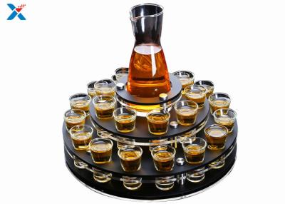 China Round Acrylic Wine Glass Rack , Perspex Wine Rack Environmentally Friendly for sale