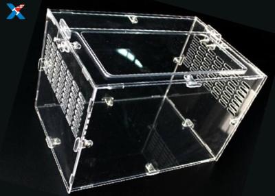 China Professional Acrylic Reptile Box , Pet Plexiglass Storage Box ROHS Certified for sale