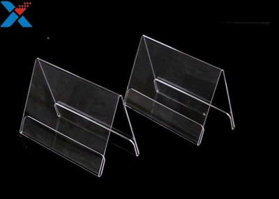 China V Shape Clear Acrylic Tabletop Sign Holders , Meeting Acrylic Table Tent Holders for sale