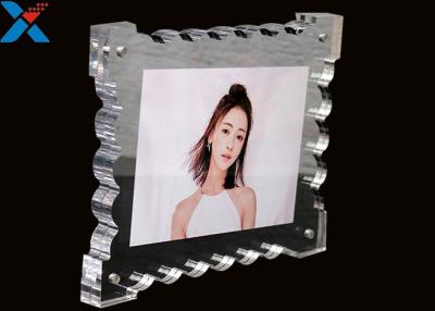 China Creative Shape Acrylic Table Frame , Acrylic Clear Magnetic Photo Frames for sale