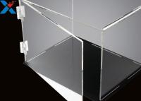 China Rectangle Acrylic Display Box Open Door Assembled Clear Dust Storage Box for sale