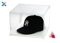 China Baseball Hat Acrylic Display Case With White / Black Base A Class Acrylic Sheet for sale