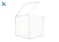 China Retail Store 5 Sided Acrylic Display Case Box With Hinged Lid For Candy Bin for sale