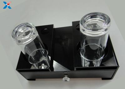China Rectangular Acrylic Display Case Toothpaste Brush Comb Storage Box With Drawer for sale