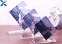 China Plexiglass PMMA Custom Acrylic Frames Double Rotating U Shape Picture Table Frame for sale