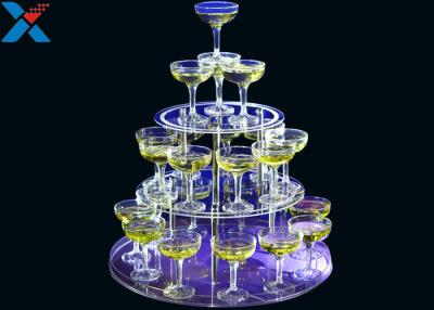 China Round 3 Layers Acrylic Display Stands For Wedding Environmental And Recyclable for sale