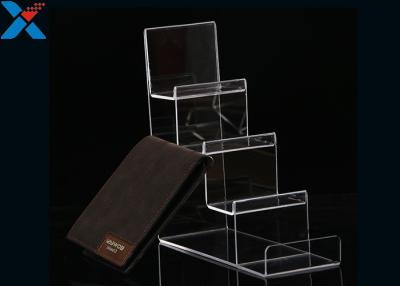 China Mobile Phone / Wallet Acrylic Display Stands Multilayer Display Rack Eco - Friendly for sale