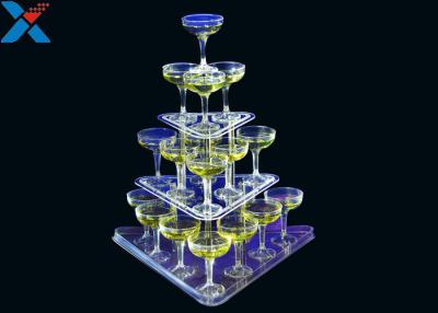 China Clear 3 Layer Acrylic Wine Holder , Lucite Display Stands Durable And Chemical Stability for sale