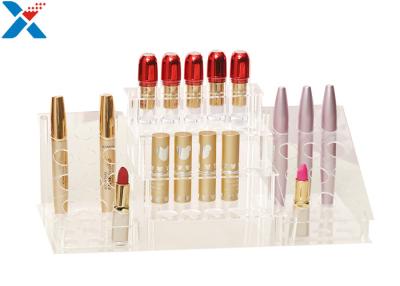 China Custom Acrylic Display Stands Pmma Lipstick Display Holder Plexiglass Lip Gloss Display for sale