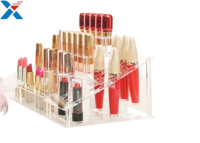 China Custom Acrylic Display Stands Pmma Lipstick Display Holder Plexiglass Lip Gloss Display for sale