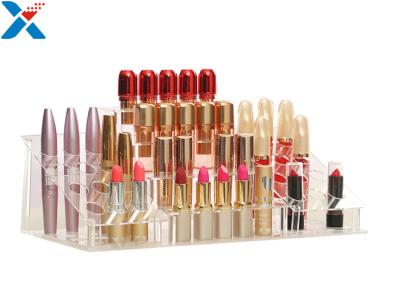 China Custom Acrylic Display Stands Pmma Lipstick Display Holder Plexiglass Lip Gloss Display for sale