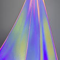 China Iridescent Rainbow Reflective Fabric - 140cm Width, 330 cd/(lx.m²) Brightness, EN20471 Certified Safety Material for sale