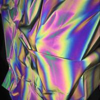 China Iridescent Rainbow Reflective Fabric - 140cm Width, 330 cd/(lx.m²) Brightness, EN20471 Certified Safety Material for sale