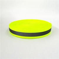 China Polyester Reflective Webbing 20mm-50mm Width 1.0mm Thickness 45m Roll for Safety Equipment for sale