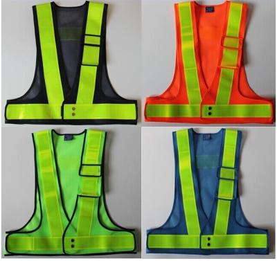 China Harness High Visibility Cycling Reflective Belt For Running Sleeveless Traffic Sports V Shape Reflector for sale