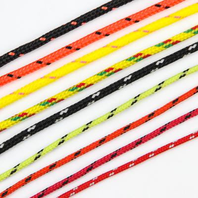 Cina doppio blu del guinzaglio riflettente della corda di 5mm intrecciato in laccetti dei tessuti dell'abito dell'abbigliamento dei bagagli in vendita