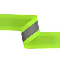 China Custom Reflective Tape Polyester Webbing 0.3-155cm Width EN471 High Visibility for Clothing for sale