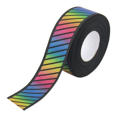 China 1 1/2 Inch 100meter Polyester Webbing Reflective Colorful Rainbow Chair Knitted for sale