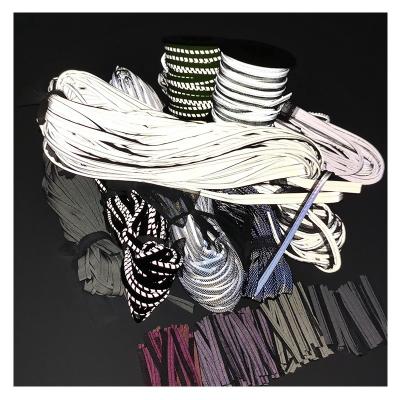 China High Visibility 450cd 100% Polyester TC Fabric Reflective Piping Edging Trim For Garment for sale