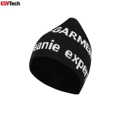 Cina Riflettenti neri leggeri tricottano l'otoprotezione calda fluorescente di Beanie Hats Female Autumn Winter del cappello in vendita