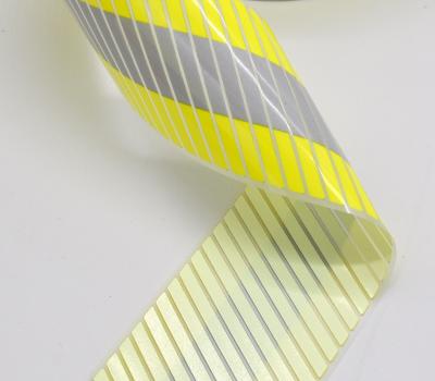 China Silver Yellow Reflective Heat Transfer Film For Shirts High Visibility Printing for sale