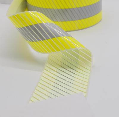 China Silver Yellow Reflective Heat Transfer Film For Shirts High Visibility Printing for sale