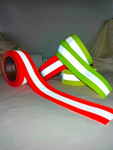  Yellow or Orange red  Reflective Tape For Clothing Fire Retardant Reflective Fabric2 EN 20471
