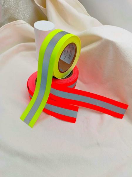  Yellow or Orange red  Reflective Tape For Clothing Fire Retardant Reflective Fabric2 EN 20471