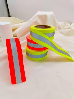 China Flame Retardant High Visibility Silver Safety Reflective Tape For Clothing Firefighter suits Yellow Orange for sale
