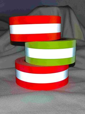 Cina Ciao Vis Sew On Reflective Strips per la porpora arancio di rosa del nastro riflettente di Sewable dell'abbigliamento rossa in vendita