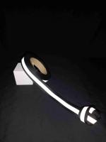 China Highlight Polyester Reflective Webbing 5cm Width 300cd Safety Rescue Gear Knitted for sale