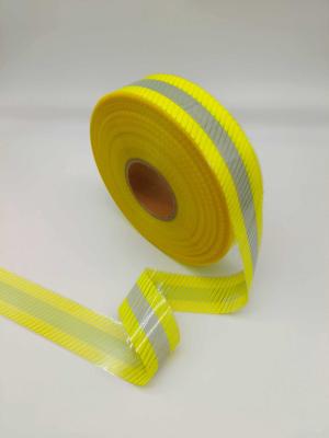 China zilveren gele reflectieve warmteoverdrachtfilm voor overhemden Hoog zichtbaarheidsprint for sale