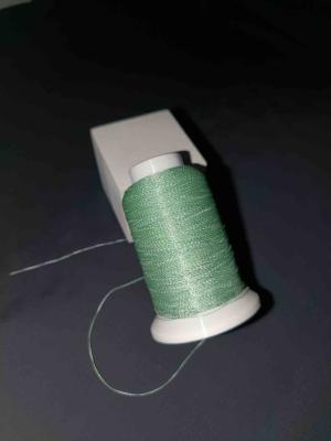 Cina Visibilità riflettente verde del filato per maglieria del filo alta per le magliette Logo Clothing Bag Hat in vendita