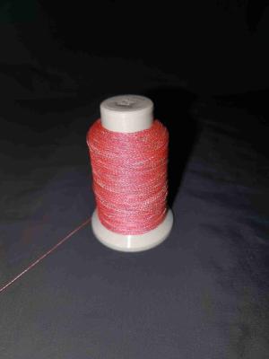 Cina Filato per maglieria del filo riflettente leggero rosa del ricamo utilizzato nelle borse del cappello dell'abbigliamento in vendita