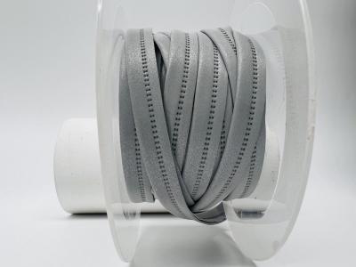 China Double / Single Side Silver Reflective Fabric Polyester / Spandex Backing for sale