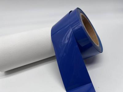 China Blue Htv Heat Transfer Vinyl Film Tape For Safety Clothing, Hi Vis Reflective Strips For Jackets for sale