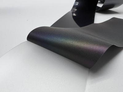 China Regenboogwarmte-overbrengingsreflecterende tape die wordt gebruikt om verschillende patronen voor kledingstukken te maken Te koop