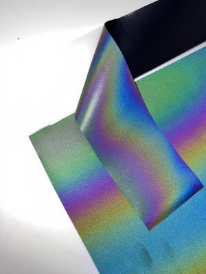 China Reflectieve kleurrijke warmteoverdrachtfilm 1cm - 100cm breed Grootte Aanpassing Te koop