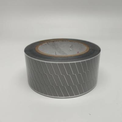 China Silver Twill Stripes Reflective Heat Transfer Film Self Adhesive For Clothing Jackets Shoes for sale