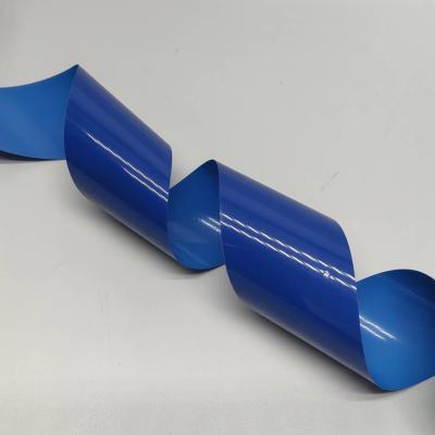 China Blue Htv Heat Transfer Vinyl Film Tape For Safety Clothing, Hi Vis Reflective Strips For Jackets for sale